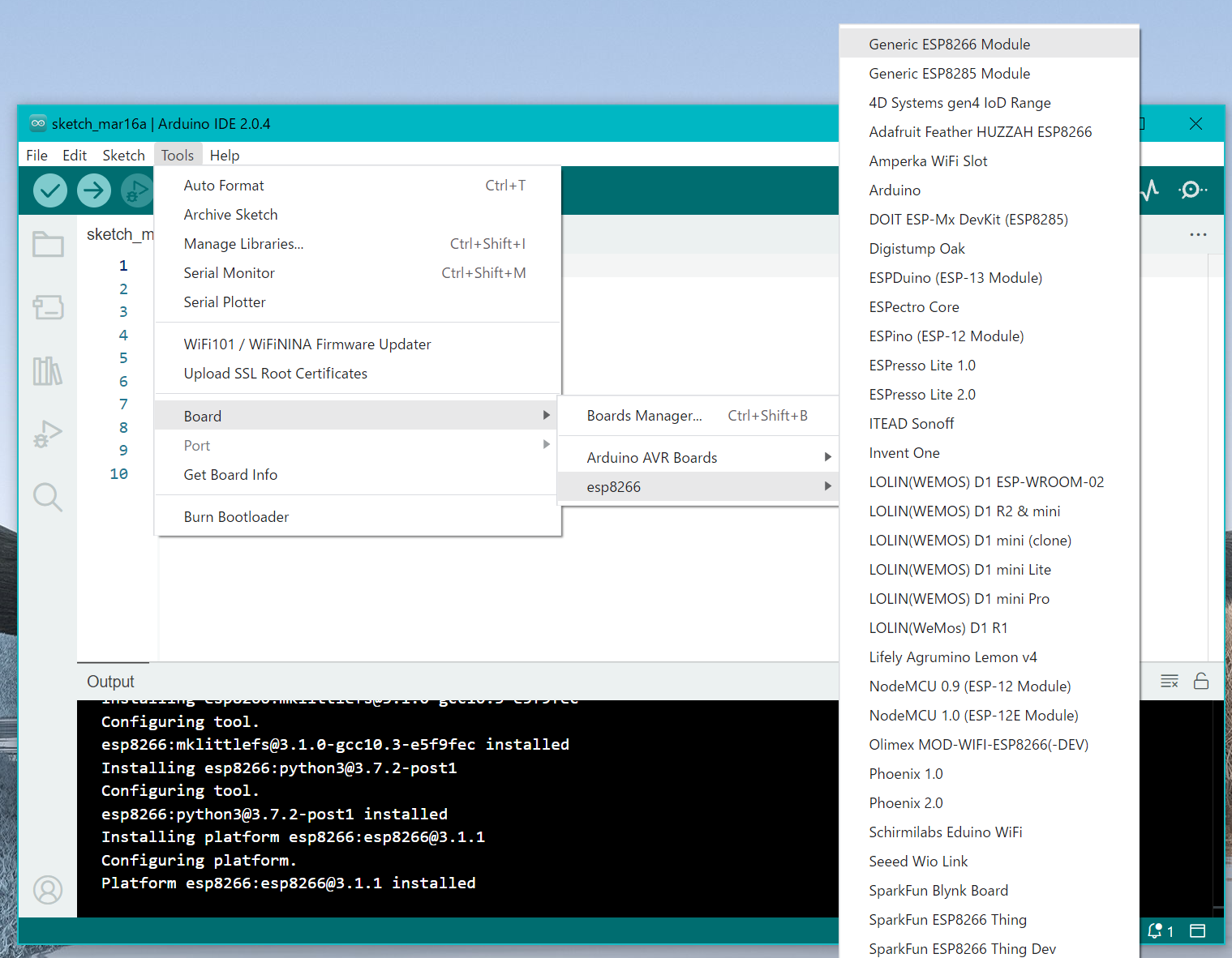 【電子工作】ESP8266(ESP-WROOM-02)＋Arduino IDEで開発環境を構築する | うにLab.